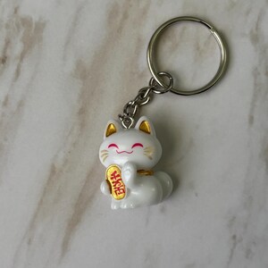 Cat Lucky Cat Good Fortune Keychain Kawaii - Etsy