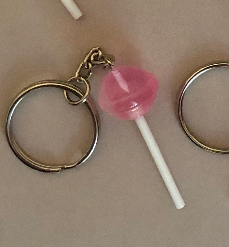 Candy Lollipop Keychain Kawaii - Etsy