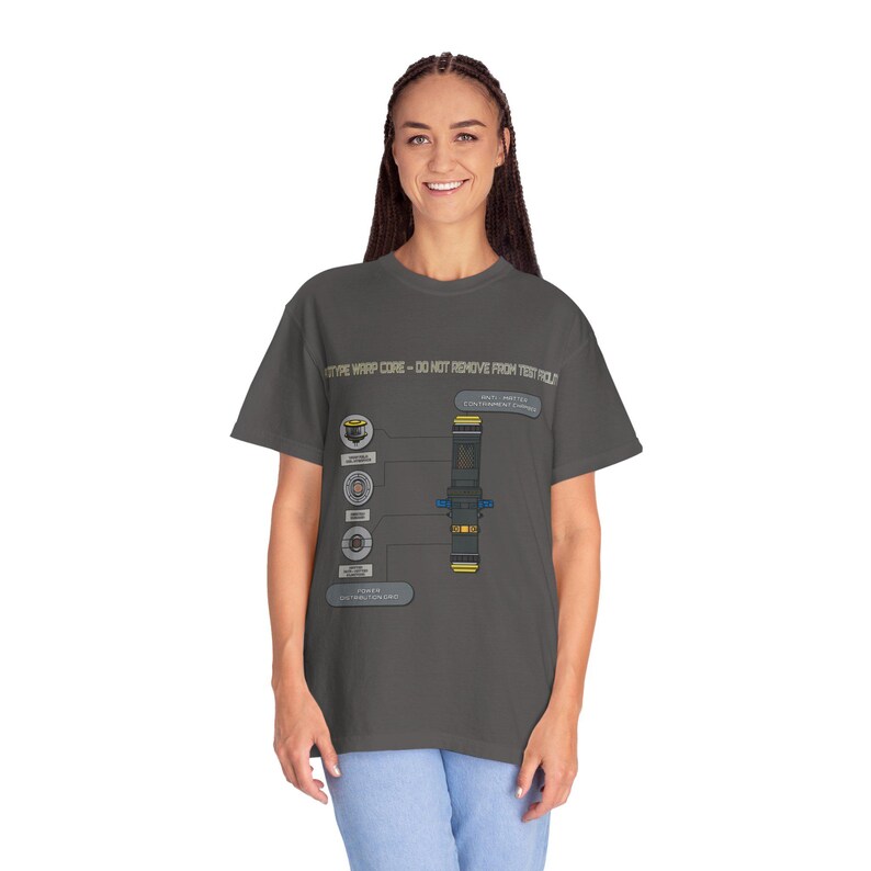 Prototype Warp Core T Shirt | Sci Fi Tech Blueprint Graphic Tee ...