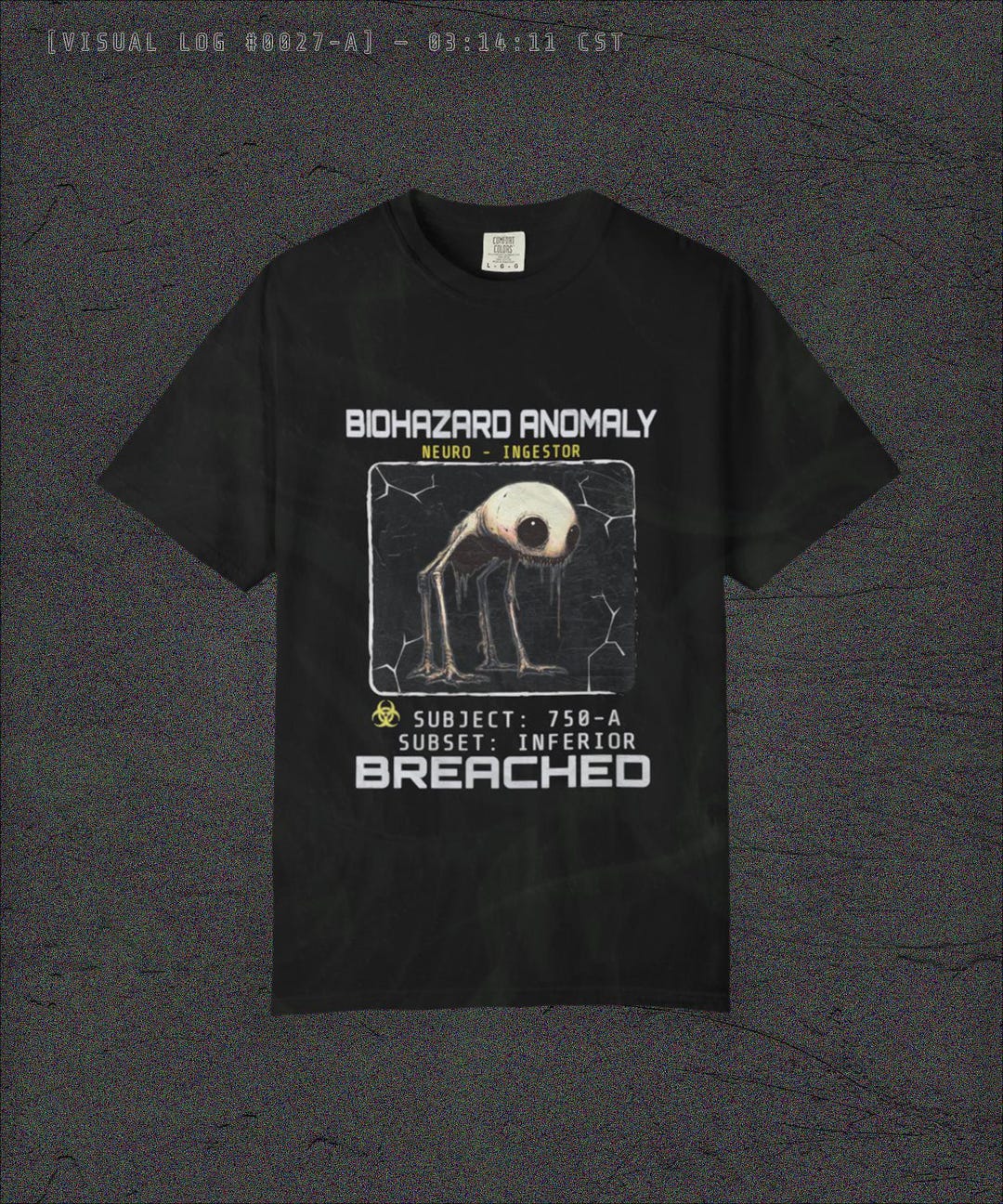 Biohazard Anomaly Creature T-shirt | Specimen 750 A Inferior ...
