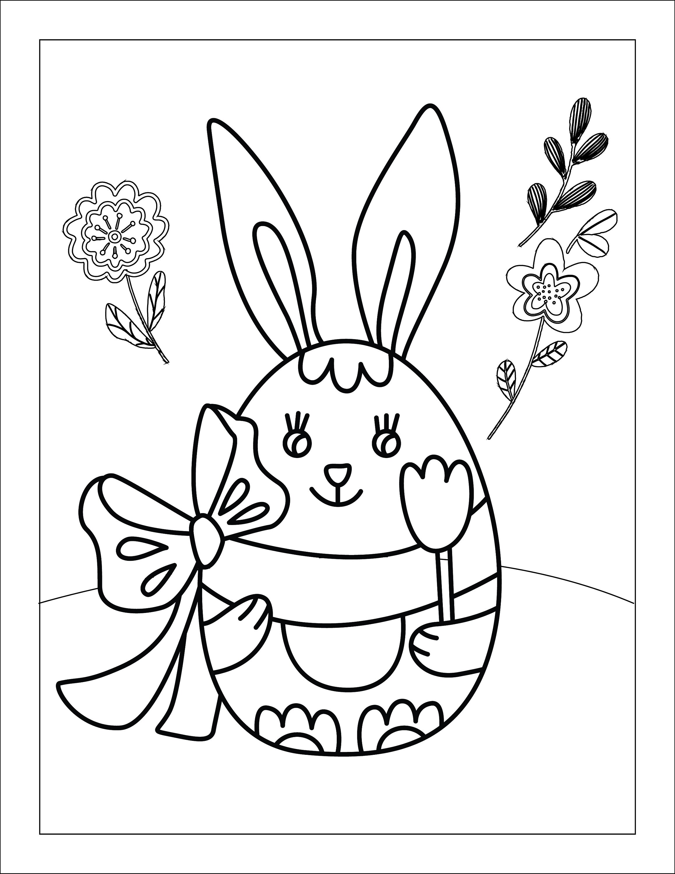 10 Printable Spring/easter Coloring Pages With 2 Bonus Pages! - Etsy