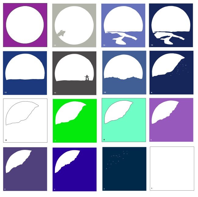 Westcoast Northern Lights SVG Shadowbox Papercut - Etsy