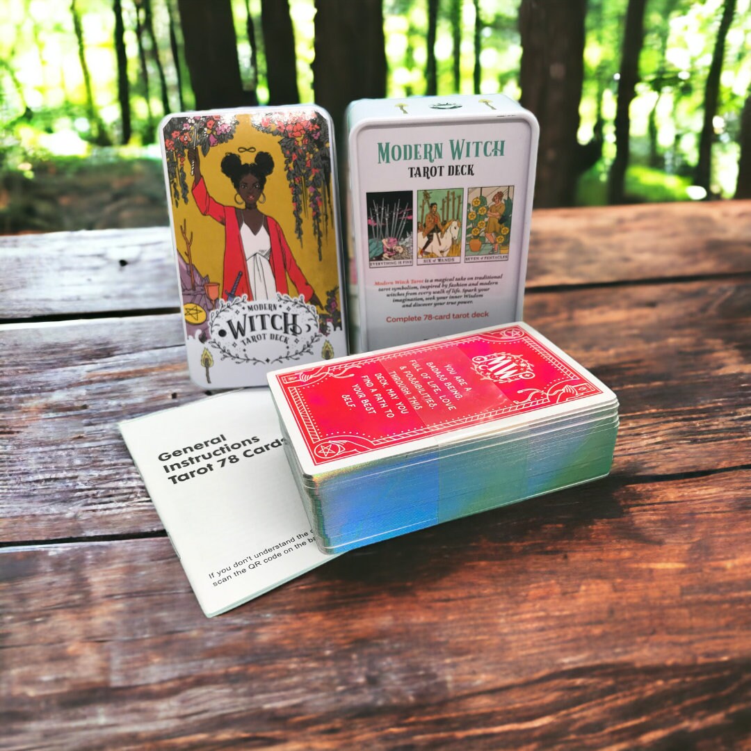 Custom Modern Tarot Deck With Tin Holographic Tarot Deck Custom Tarot ...