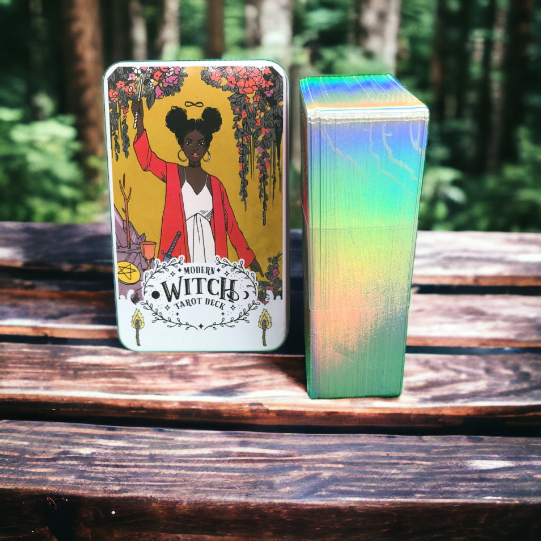 Custom Modern Tarot Deck With Tin Holographic Tarot Deck Custom Tarot ...