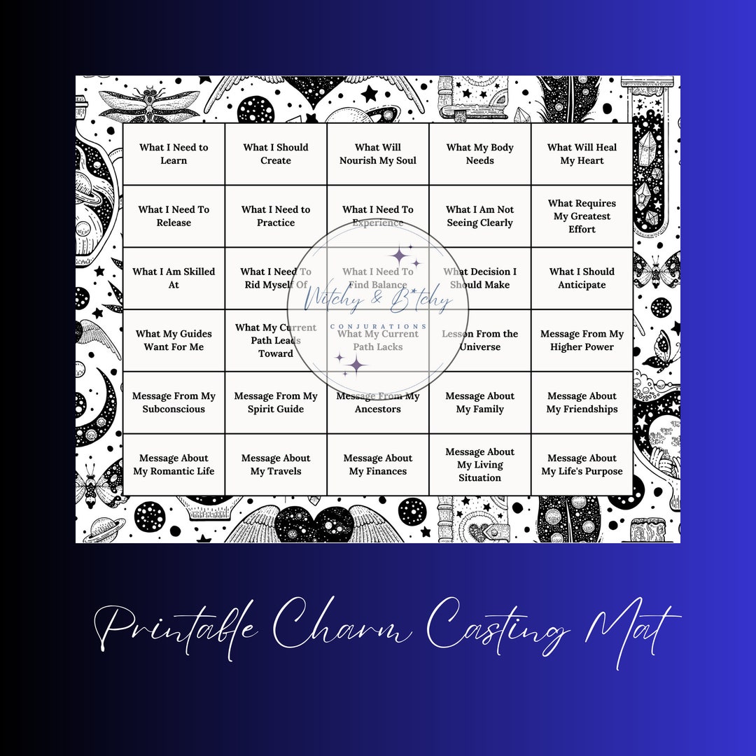 Digital Charm Casting Mat Printout Grid - Etsy