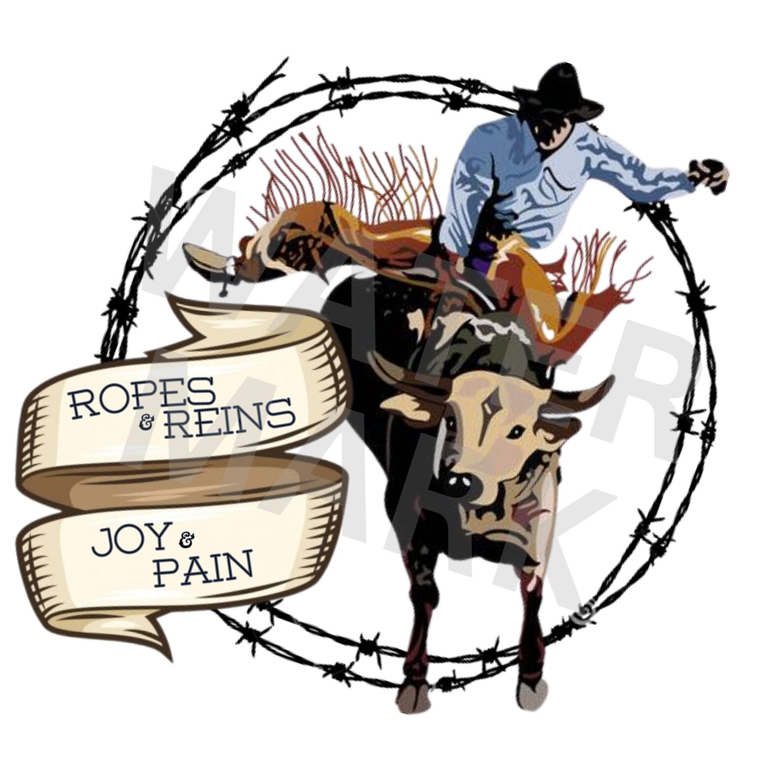 Rodeo Garth Brooks Lyrics Bull Riding Sublimation PNG Western Graphic ...