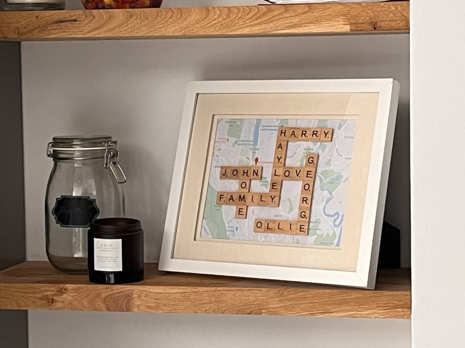 Personalised Scrabble Family Maps - Etsy