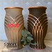 Hand Painted Geometric Decorative Vase Copper & Gray or White - Etsy