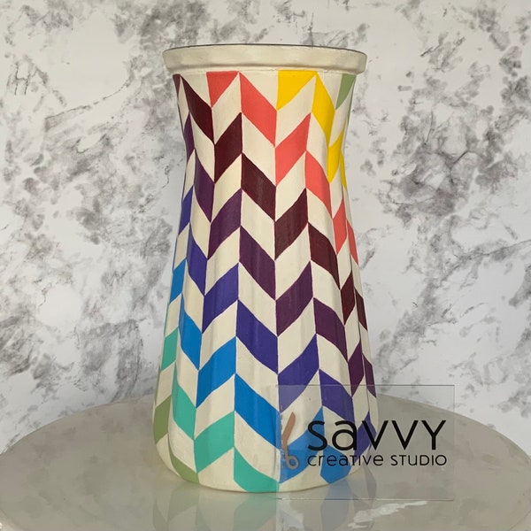 Multicolor Vase - Etsy