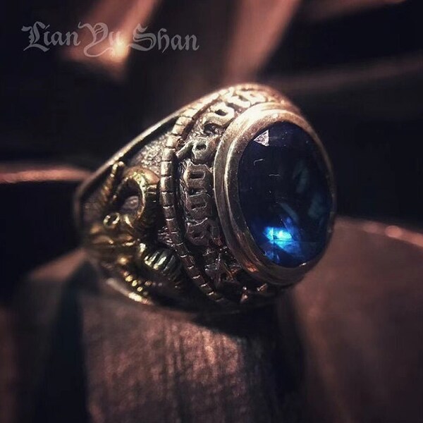 Skull Gem Ring - Etsy