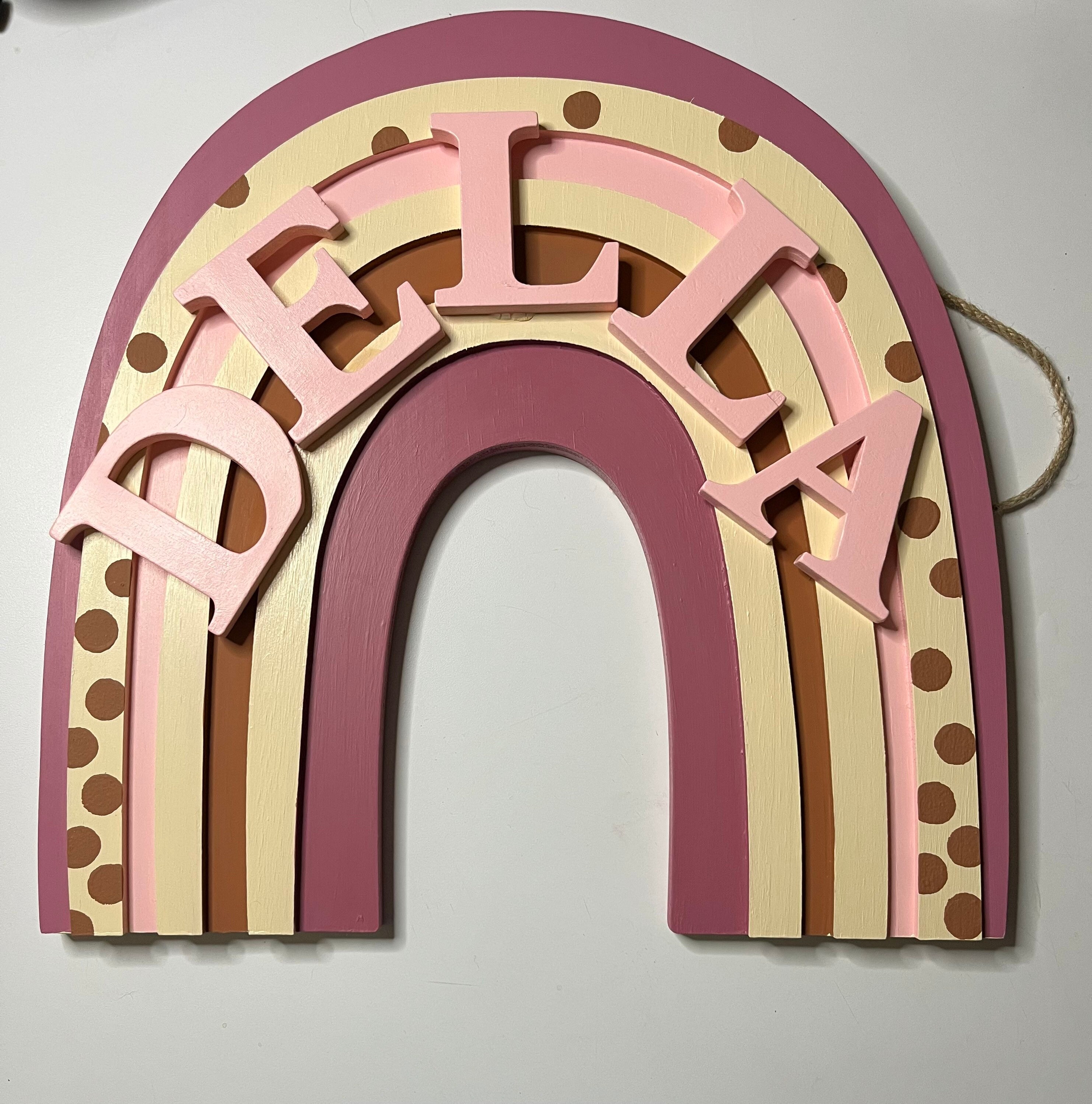 Boho Rainbow Wooden Sign - Etsy