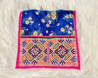 Hmong Textile, Hmong Paj Ntaub Qwj (PNQ) Textile, Handmade. Hilltribe ...