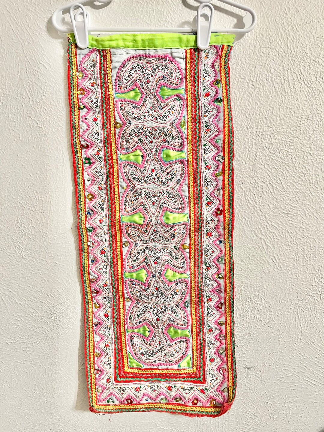 Hmong Textile, Hmong Chinese (suav) Embroidery Textile, Hmong Suav Sev ...