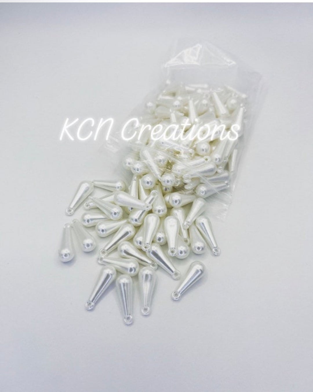 Hmong Beads. 20mm Teardrop Beads With Loops on Top. Available in Pearl ...