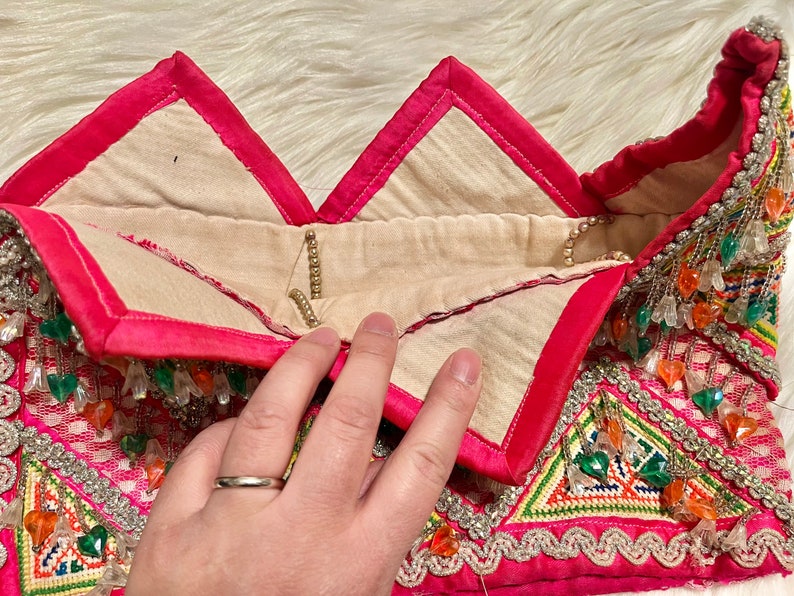 Hmong Vintage Princess Hat. Paj Ntaub Tawm Laug. Handmade. Vintage ...