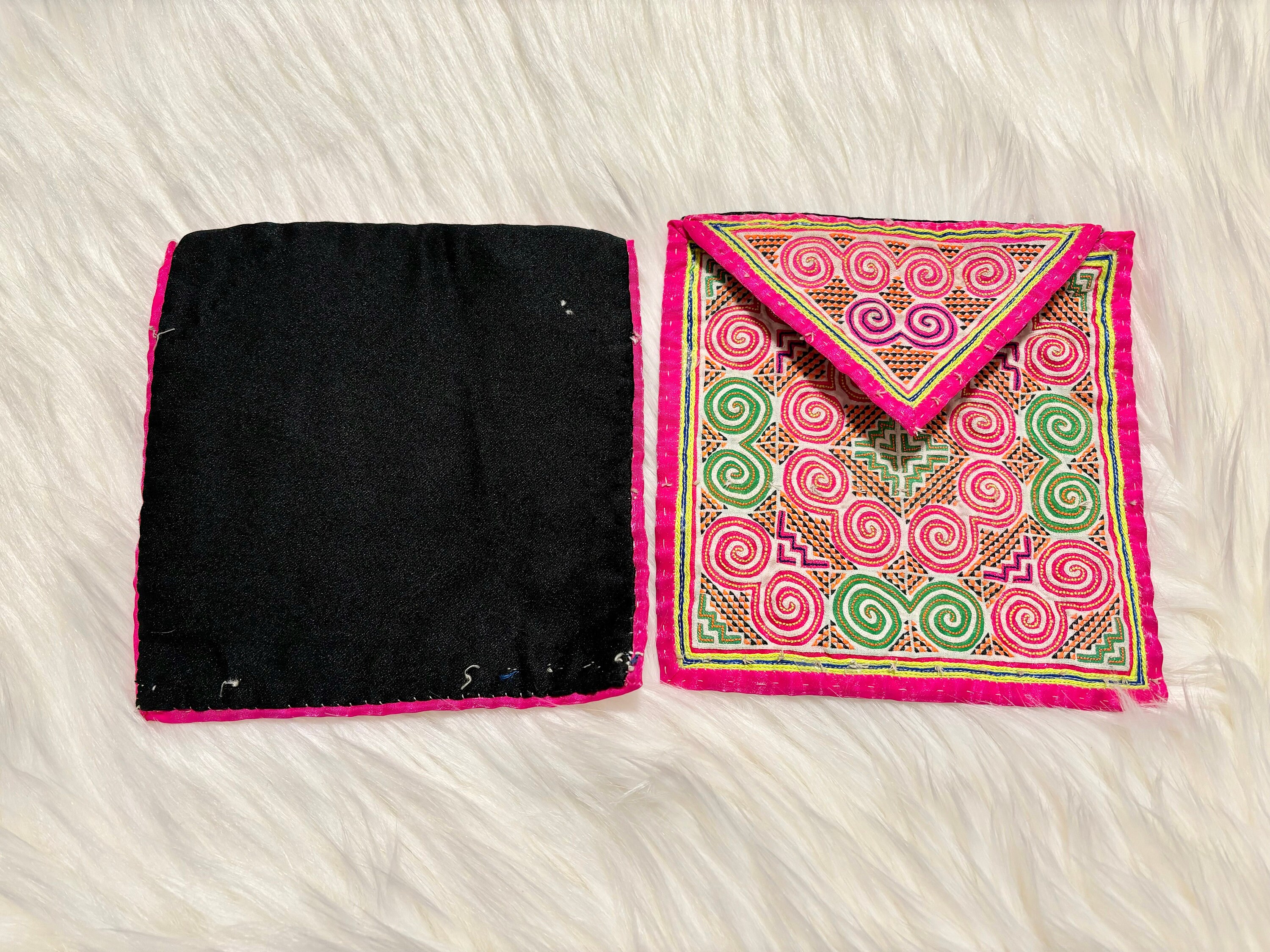 Hmong Textile, Hmong Paj Ntaub Textile, Money Bag Set, Handmade ...