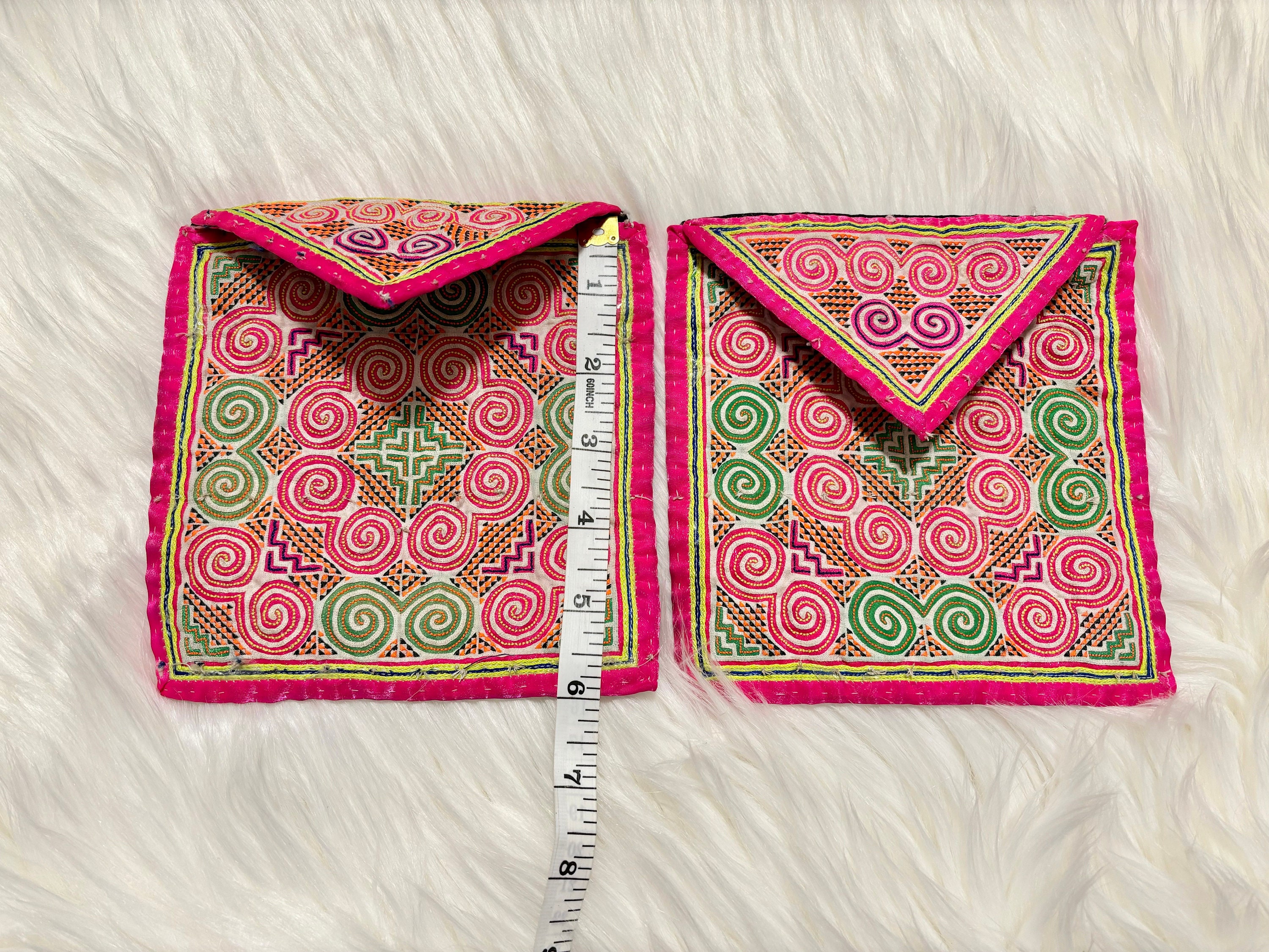 Hmong Textile, Hmong Paj Ntaub Textile, Money Bag Set, Handmade ...