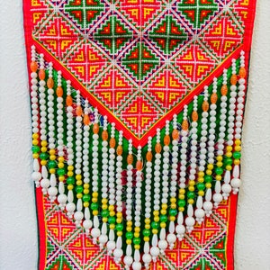 Hmong Textile, Hmong Sev, Handmade. Hilltribe. Hmong Thai, Cross Stitch ...