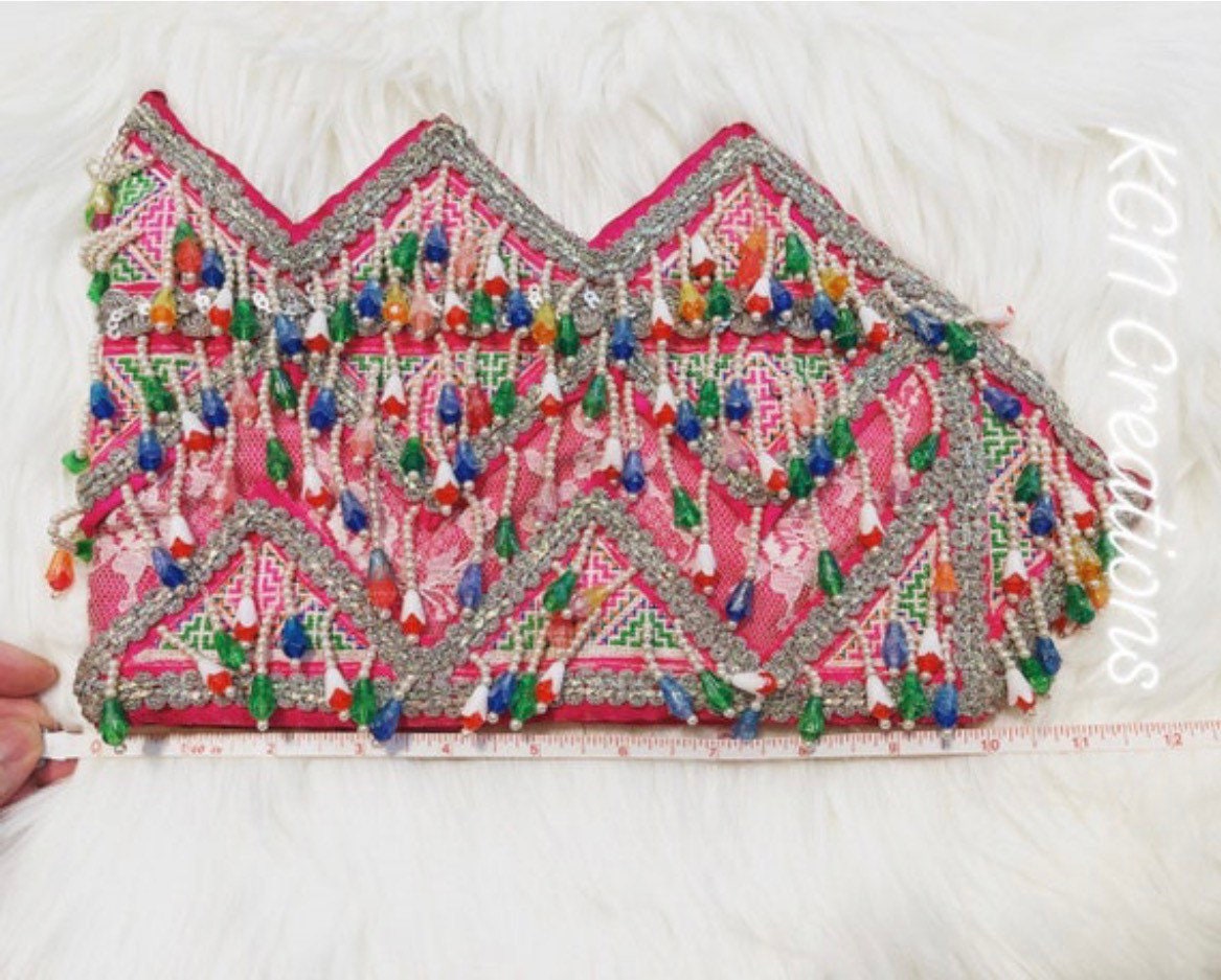 Hmong Textile Hmong Vintage Princess Hat. Paj Ntaub Tawm - Etsy