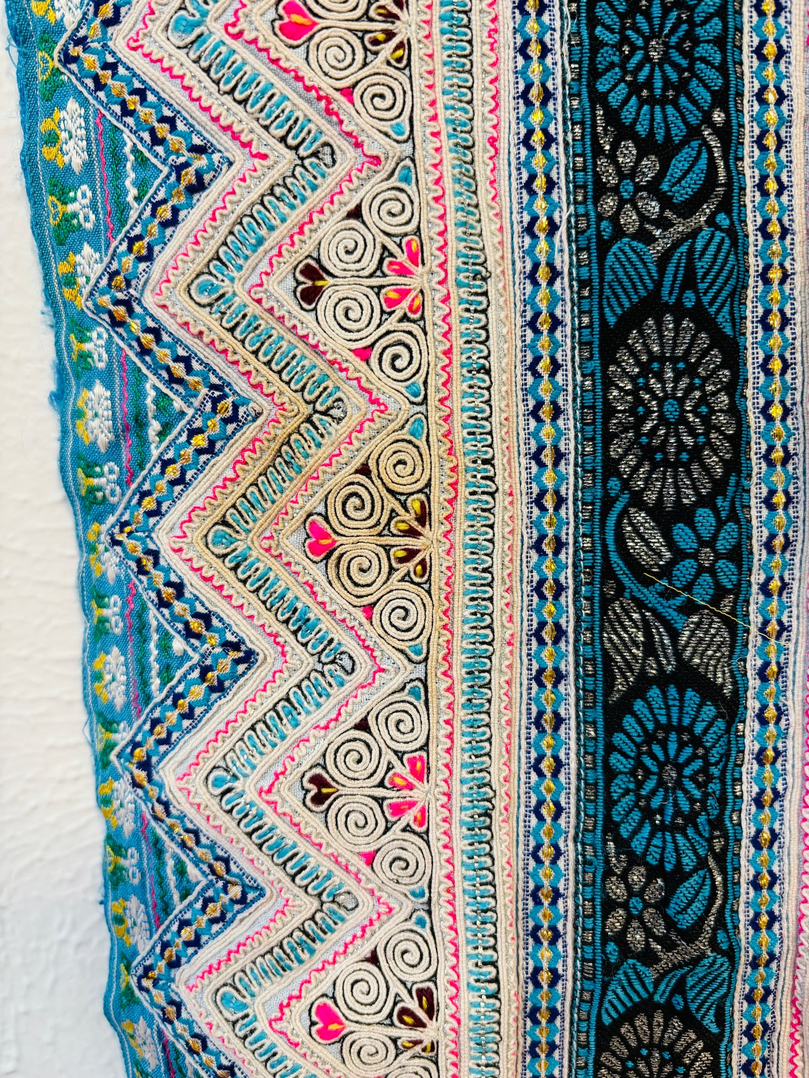 Hmong Textile, Hmong Chinese (suav) Embroidery Textile, Hmong Suav Sev ...