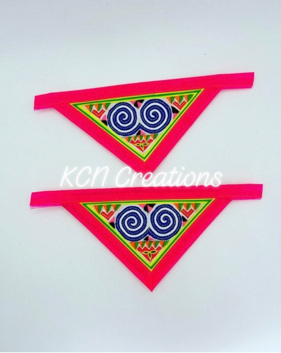 Hmong Paj Natub Qwj pnq Blue Qwj Small Paj Zuam Pink - Etsy