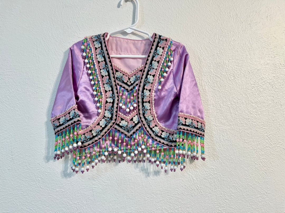 Hmong Textile, Hmong Girl Shirt, Handmade. Hilltribe. Cross Stitching ...