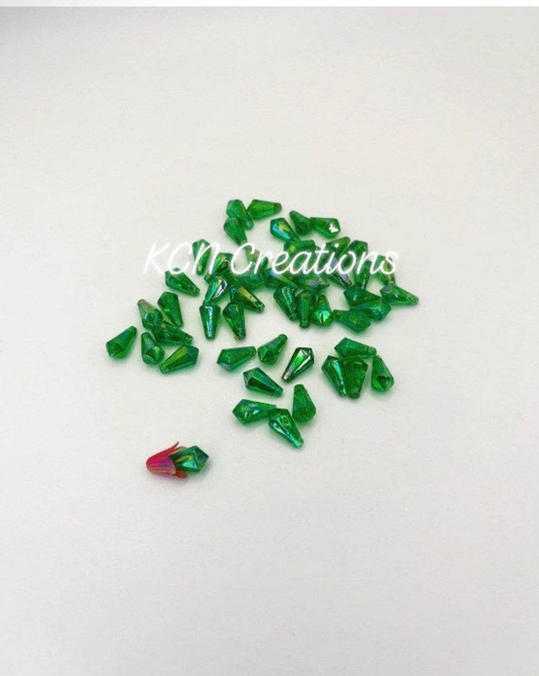 Hmong Vintage Teardrop Beads. Available in Green, Red and Orange. NEW ...