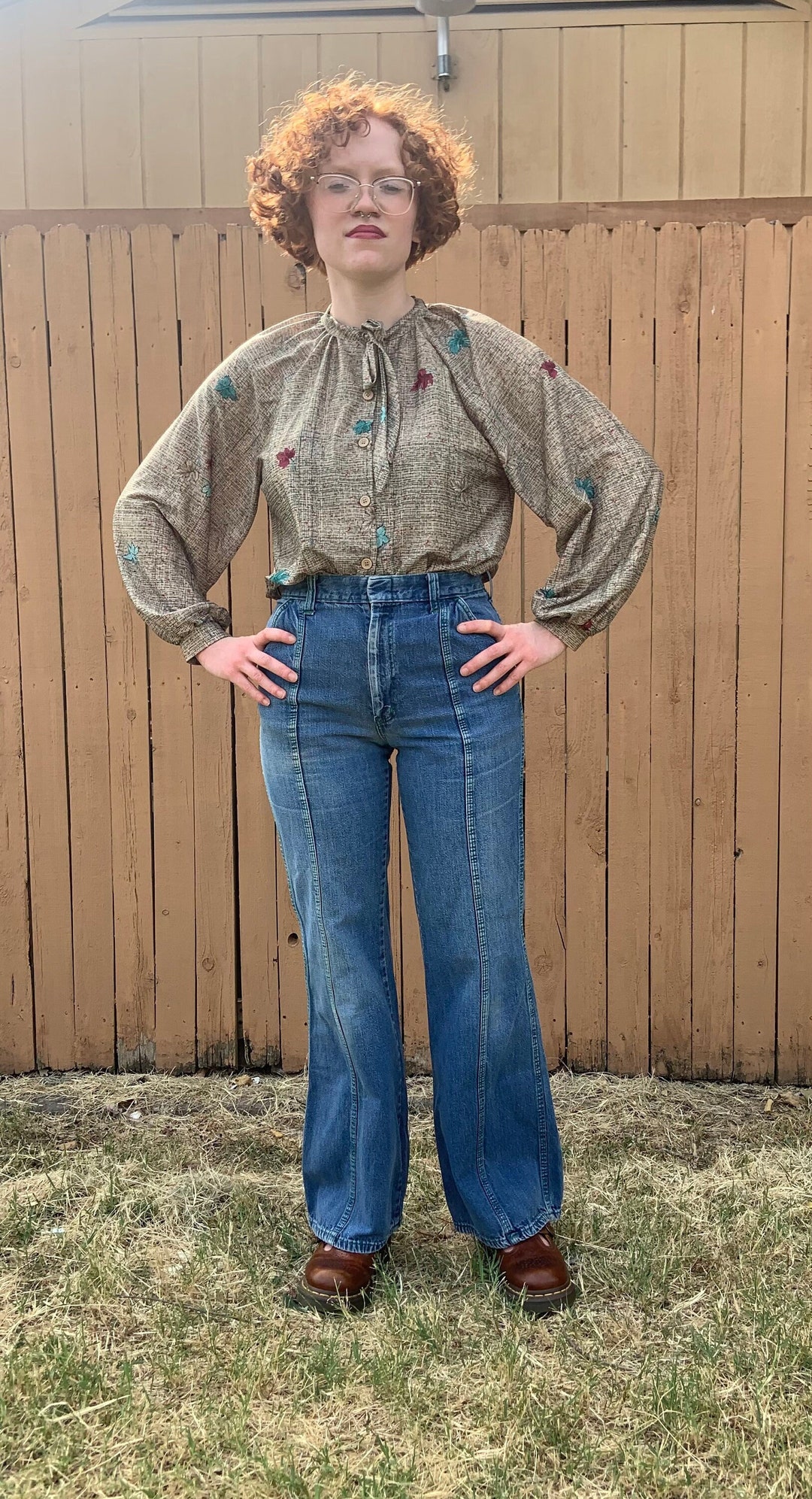 1970s/80s Lori Lynn Long Sleeve Blouse Size Large - Etsy