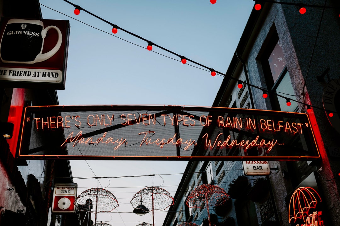 Photo Print types of Rain in Belfast - Etsy