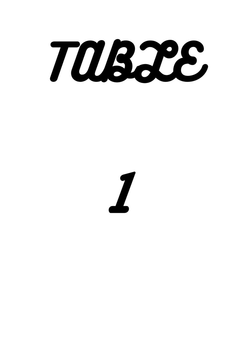 PRINTABLE TABLE NUMBERS - Etsy