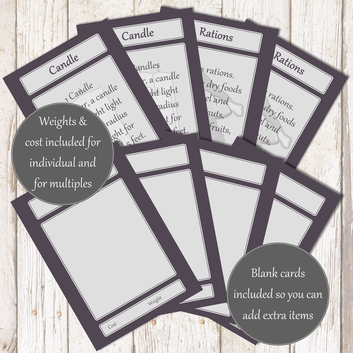 Printable Entertainers Pack for Dnd 5e, Great Player and DM Tool ...