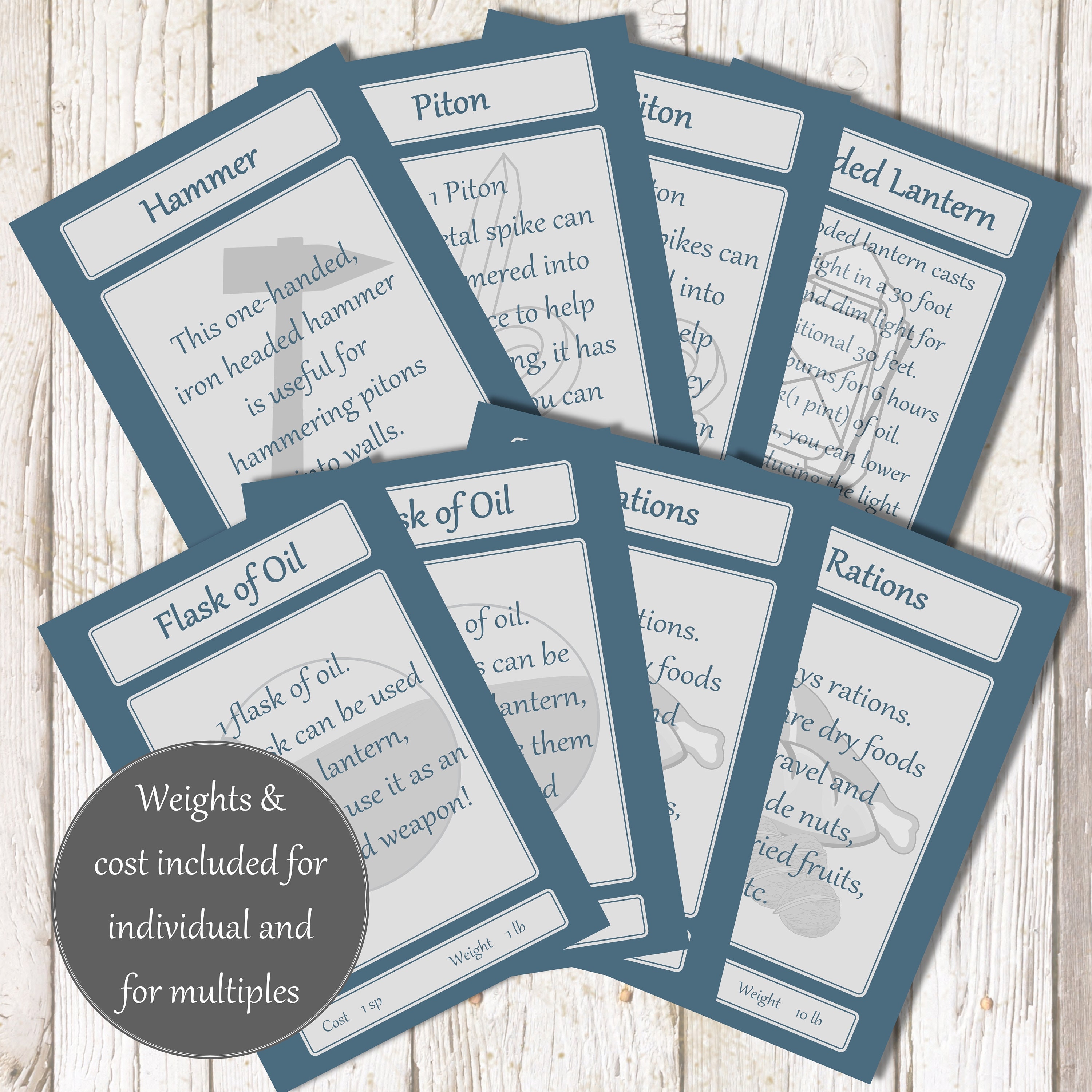 Printable Burglars Pack for Dnd 5e, Great Player and DM Tool ...