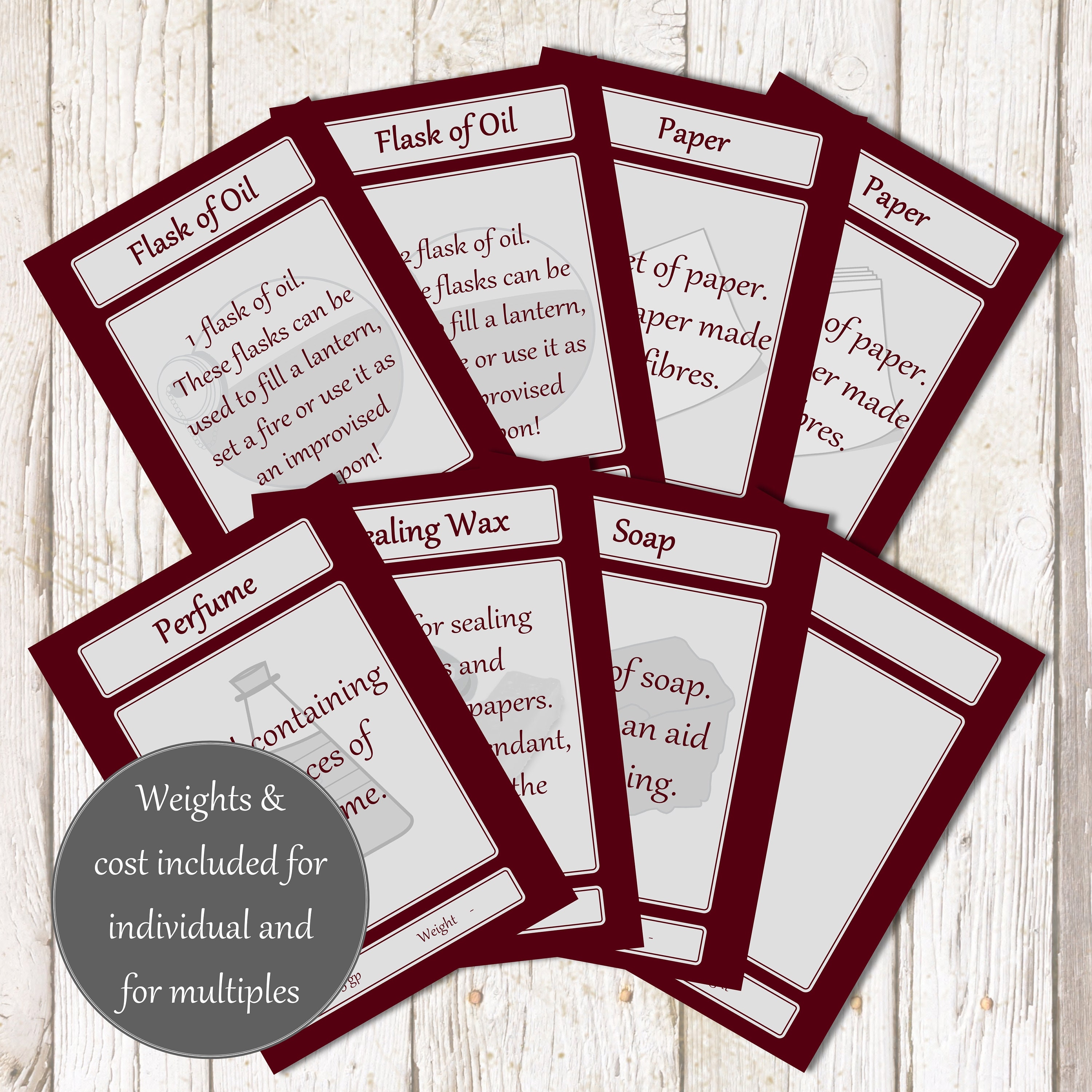 Printable Diplomat's Pack for Dnd 5e, Great Player and DM Tool ...