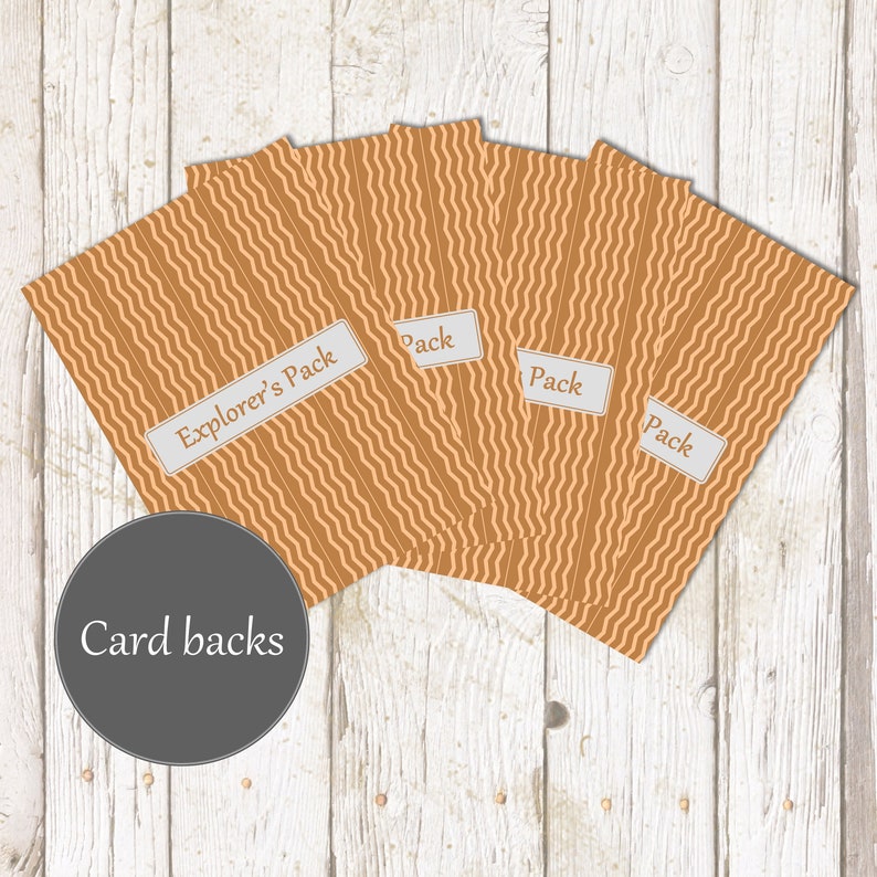 Printable Explorer's Pack for Dnd 5e, Great Player and DM Tool ...