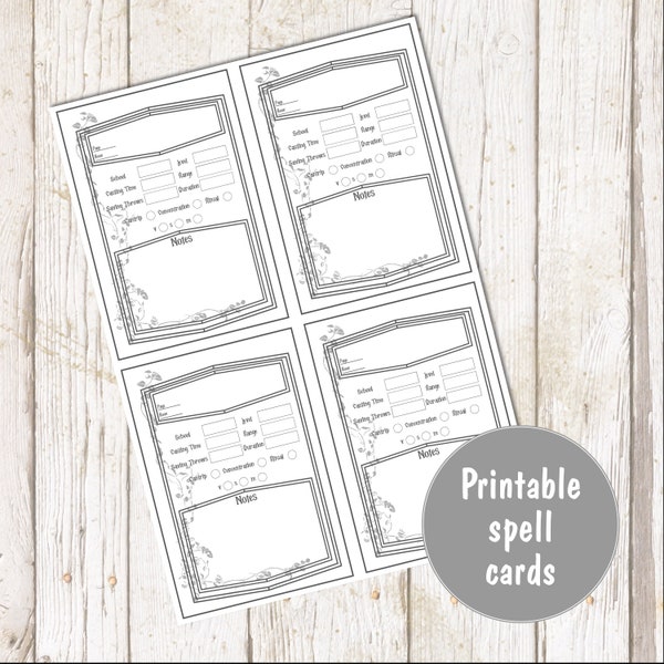 Printable Spells - Etsy