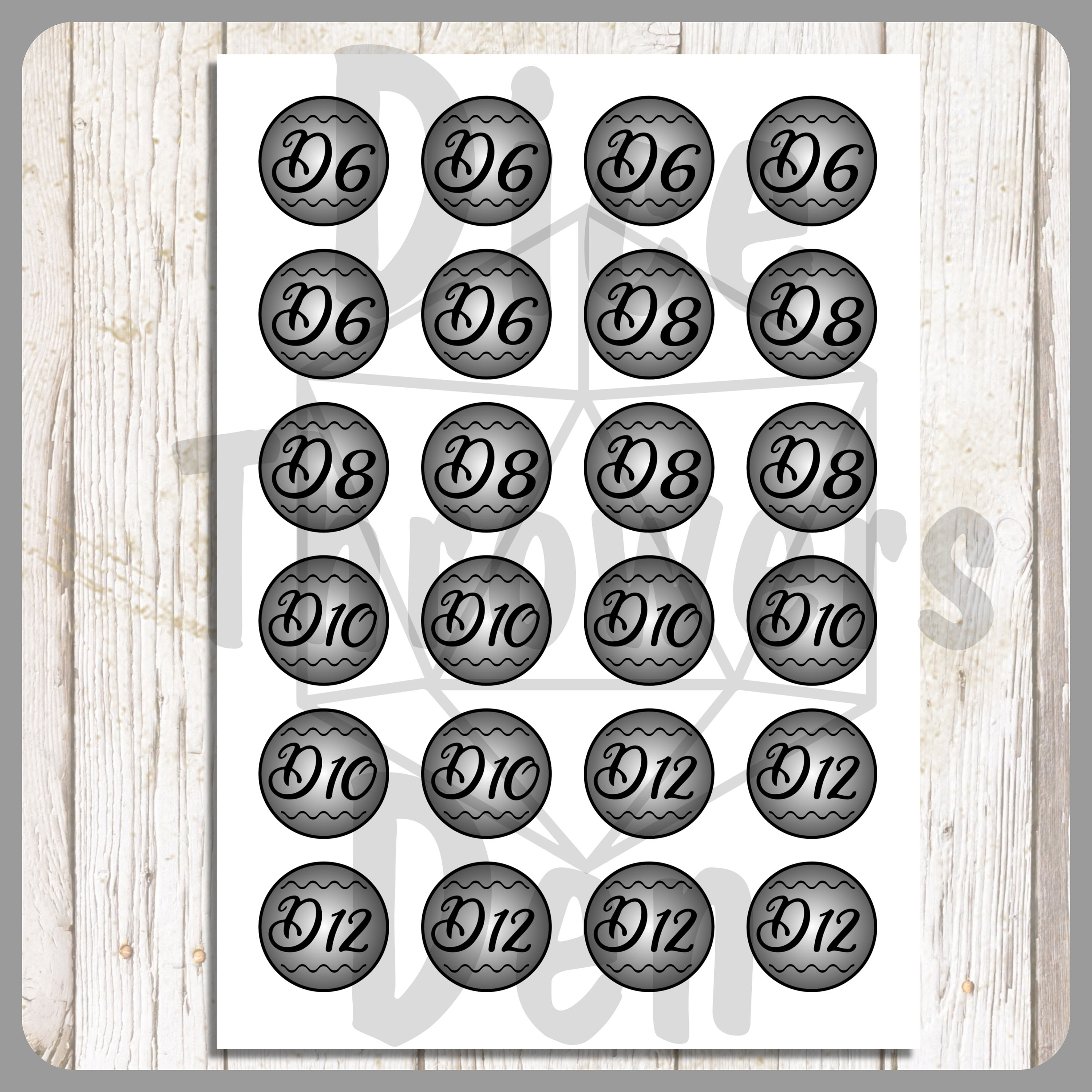 Bardic Inspiration Tokens for Dnd 5e a Great Dnd Tool. - Etsy