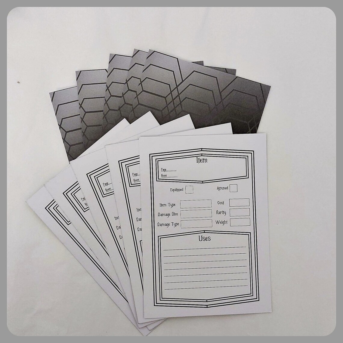 Item Cards/inventory Cards for Your Dnd Campaign Set of 10 - Etsy