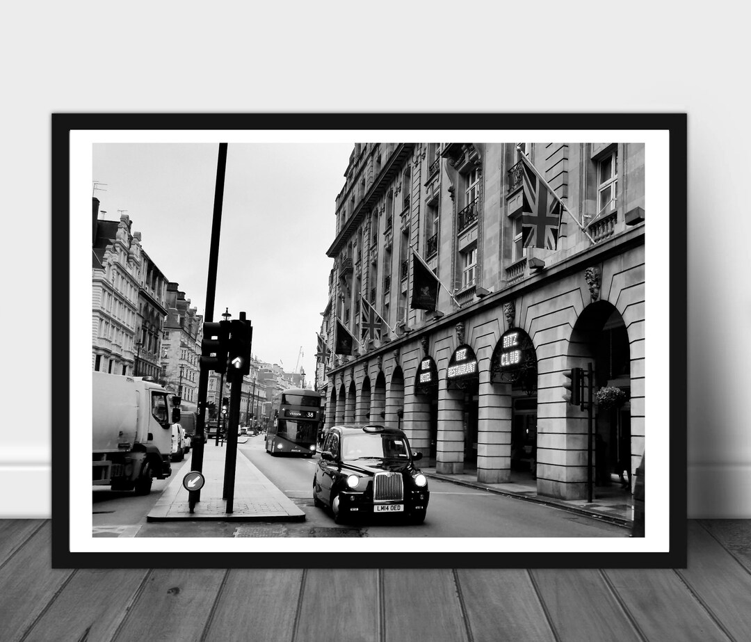 Ritz London Black and White Photograph Print - Etsy