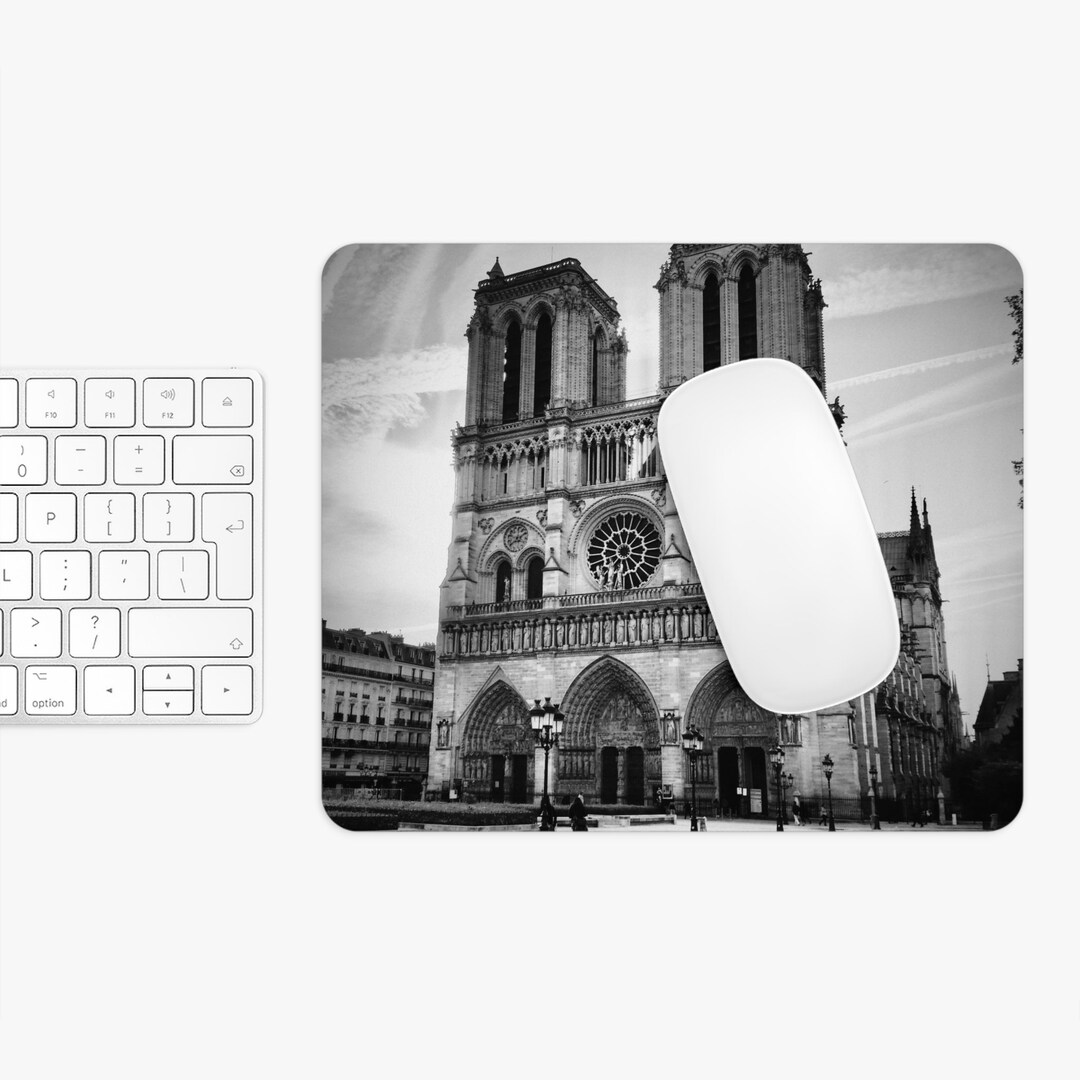 Notre Dame Cathedral Paris France Mouse Pad (available in Round and ...