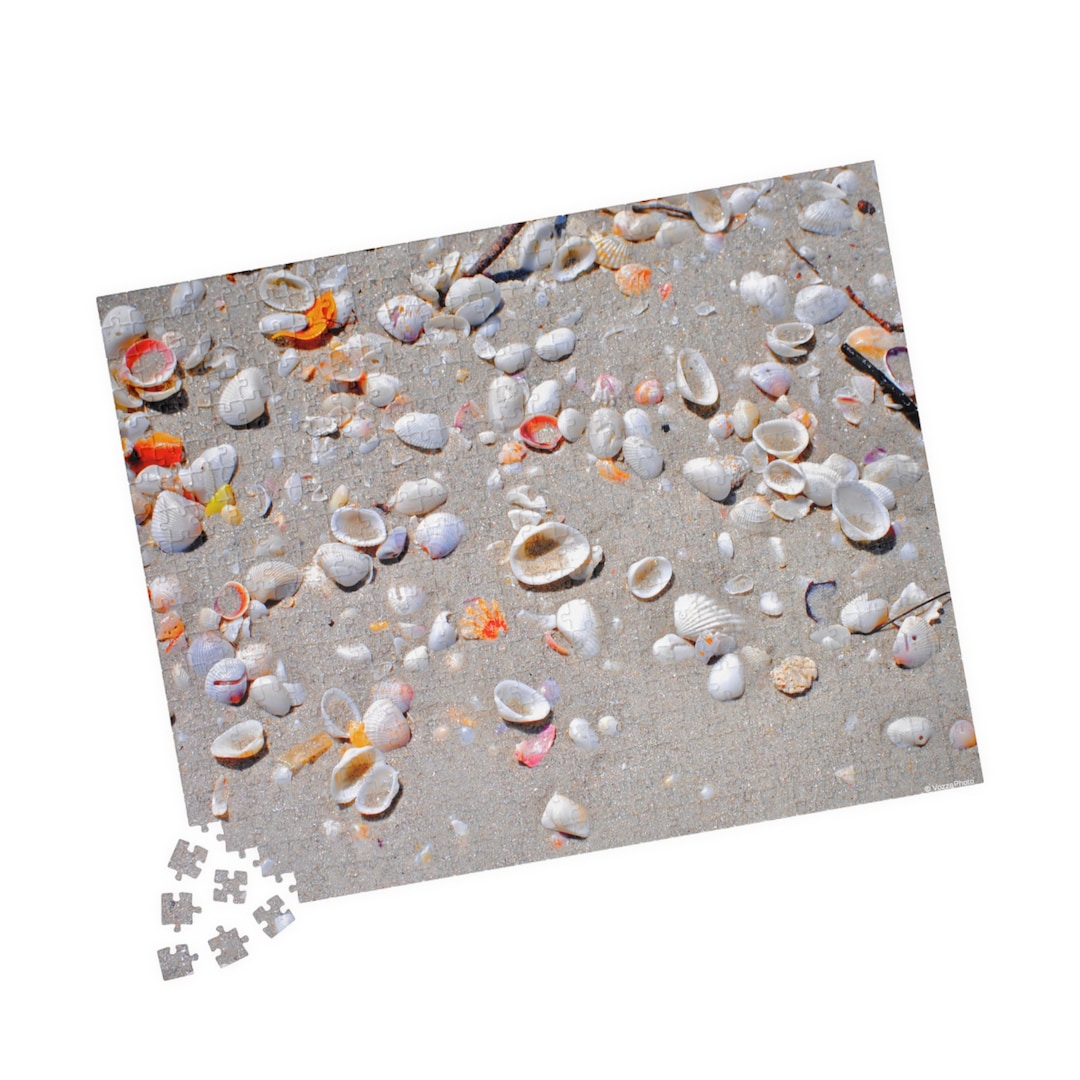 Beach Seashells Color Puzzle (110, 252, 500, 1014-piece) - Etsy