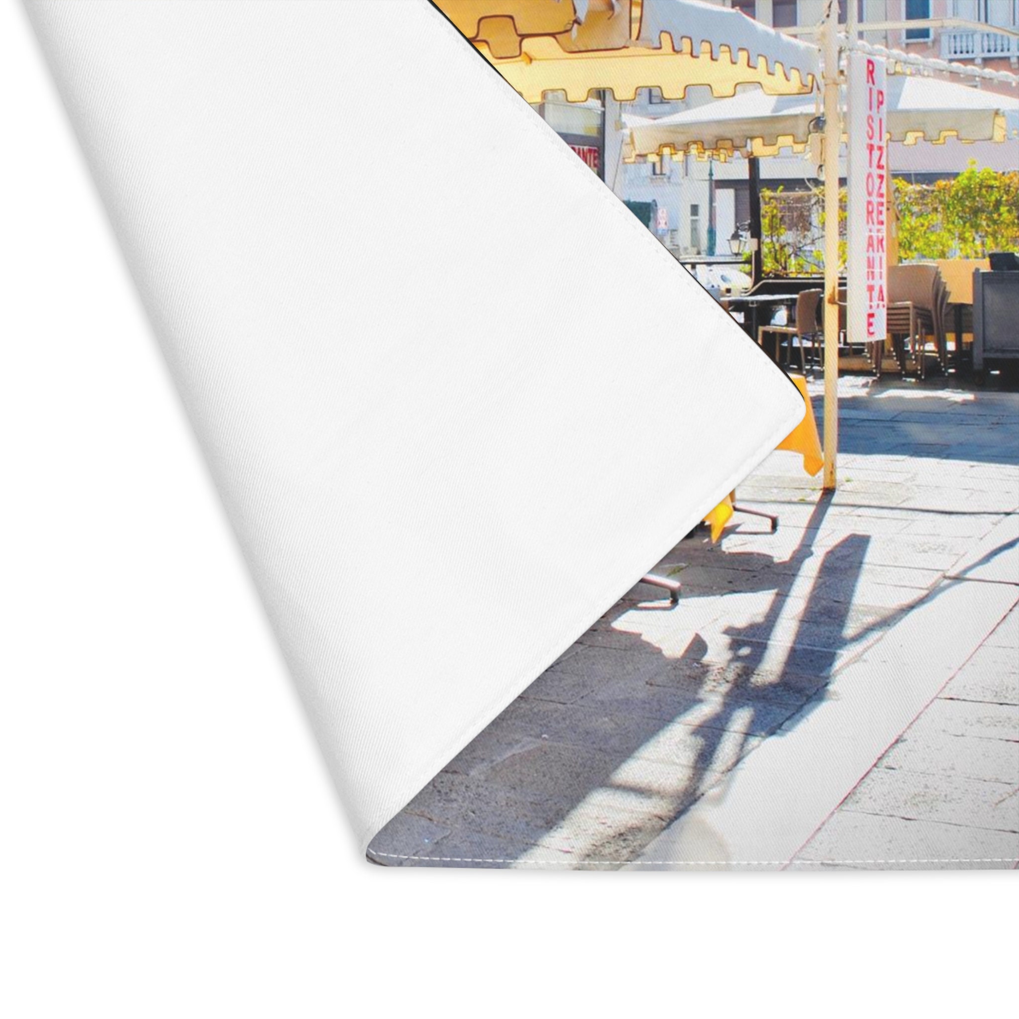 Restaurant Patio Venice Italy Color Dinner Table Kitchen Placemat 100% ...