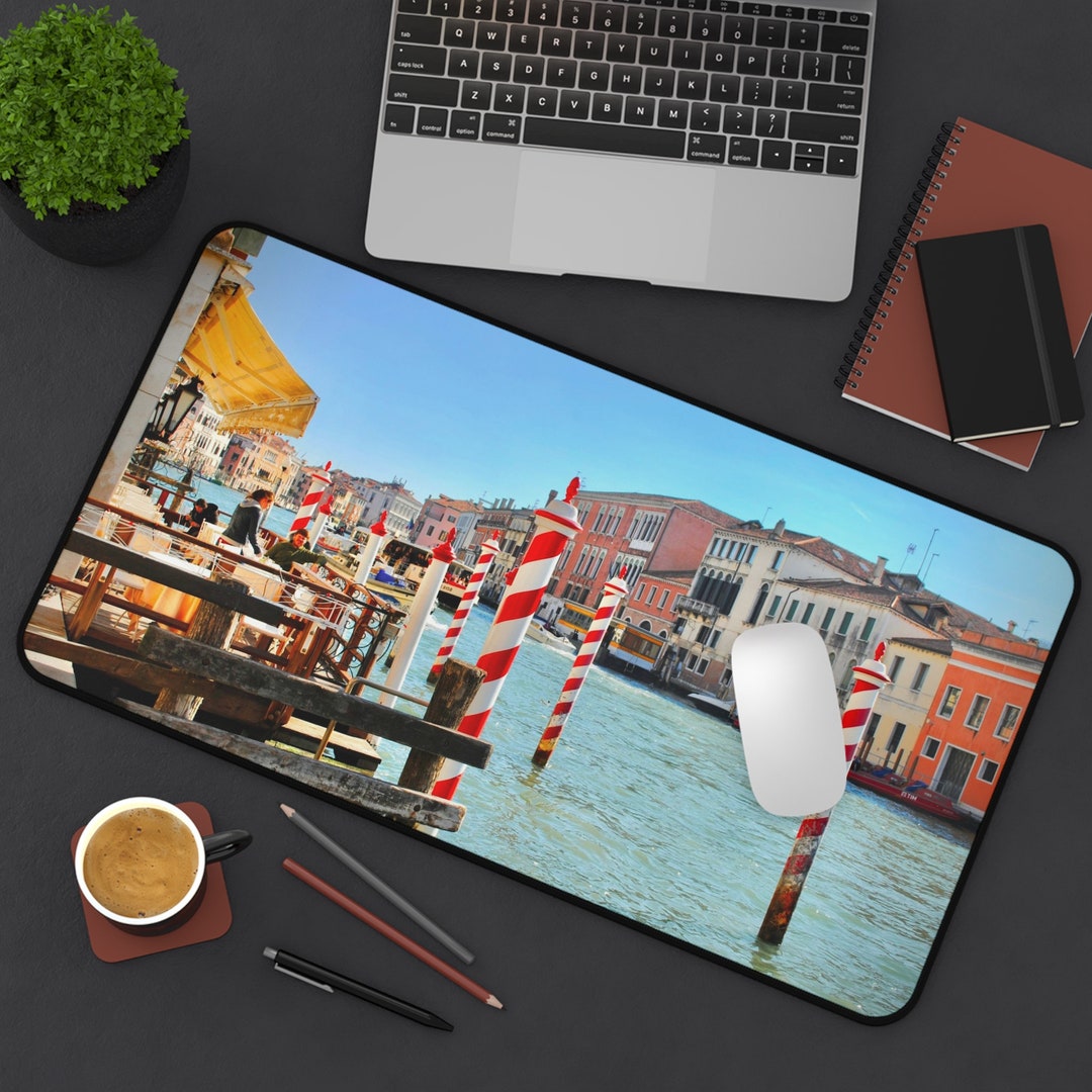 Canal Restaurant Venice Italy Desk Mat for Keyboard And/or Mouse ...