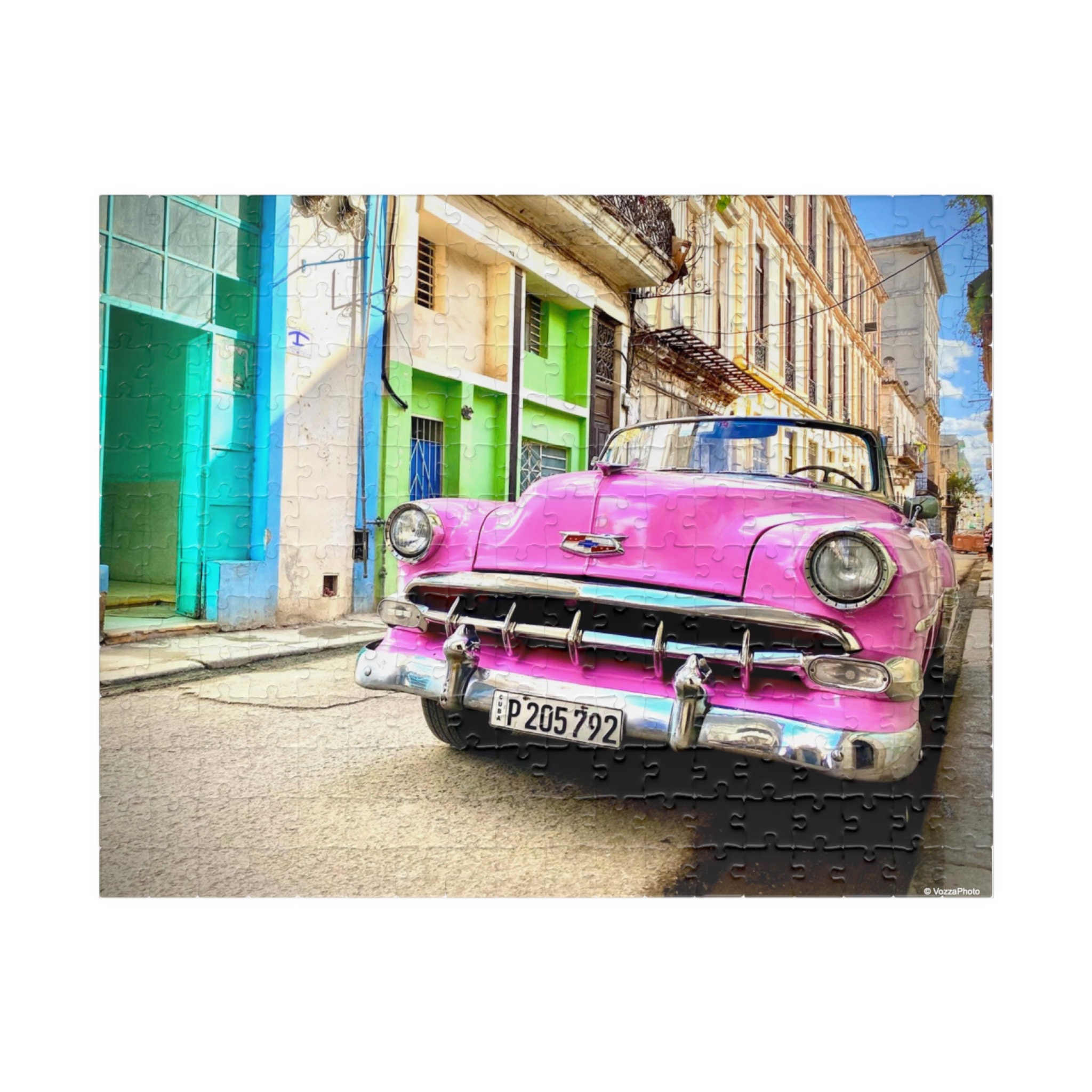Classic Car Pink Chevy Bel Air Puzzle (110, 252, 500, 1014-piece) - Etsy