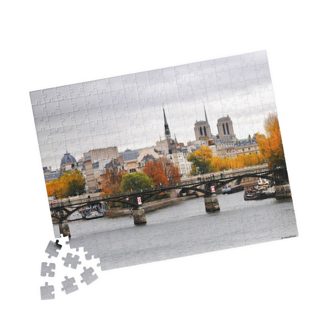 Seine River in Autumn Paris France Color Puzzle (110, 252, 500, 1014 ...