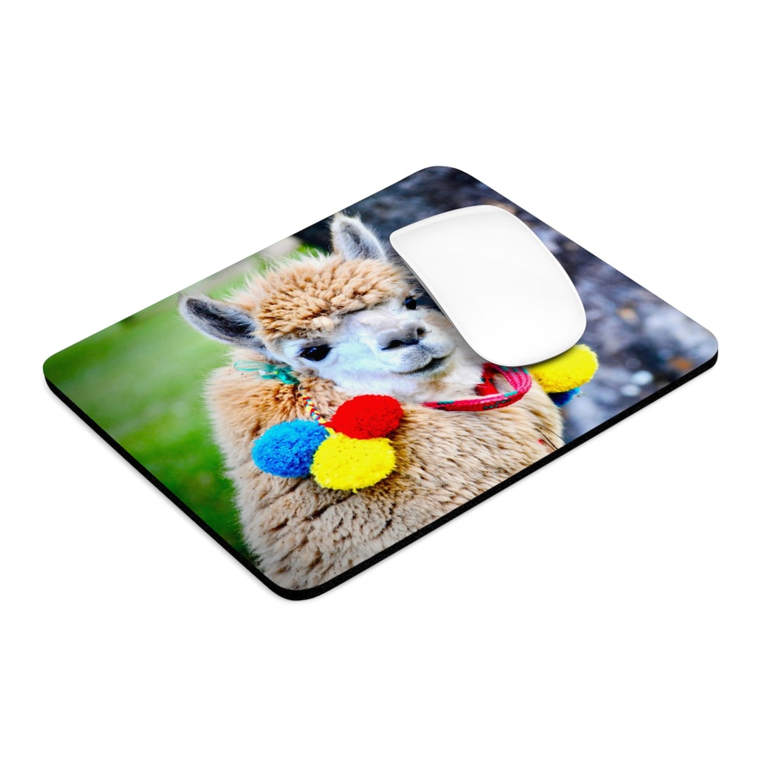 Colorful Llama Mouse Pad (available in Round and Rectangle) - Etsy