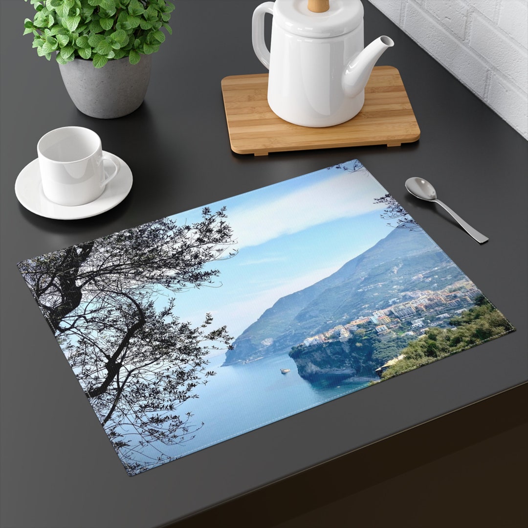 Amalfi Coast Italy Color Dinner Table Kitchen Placemat 100% Cotton ...