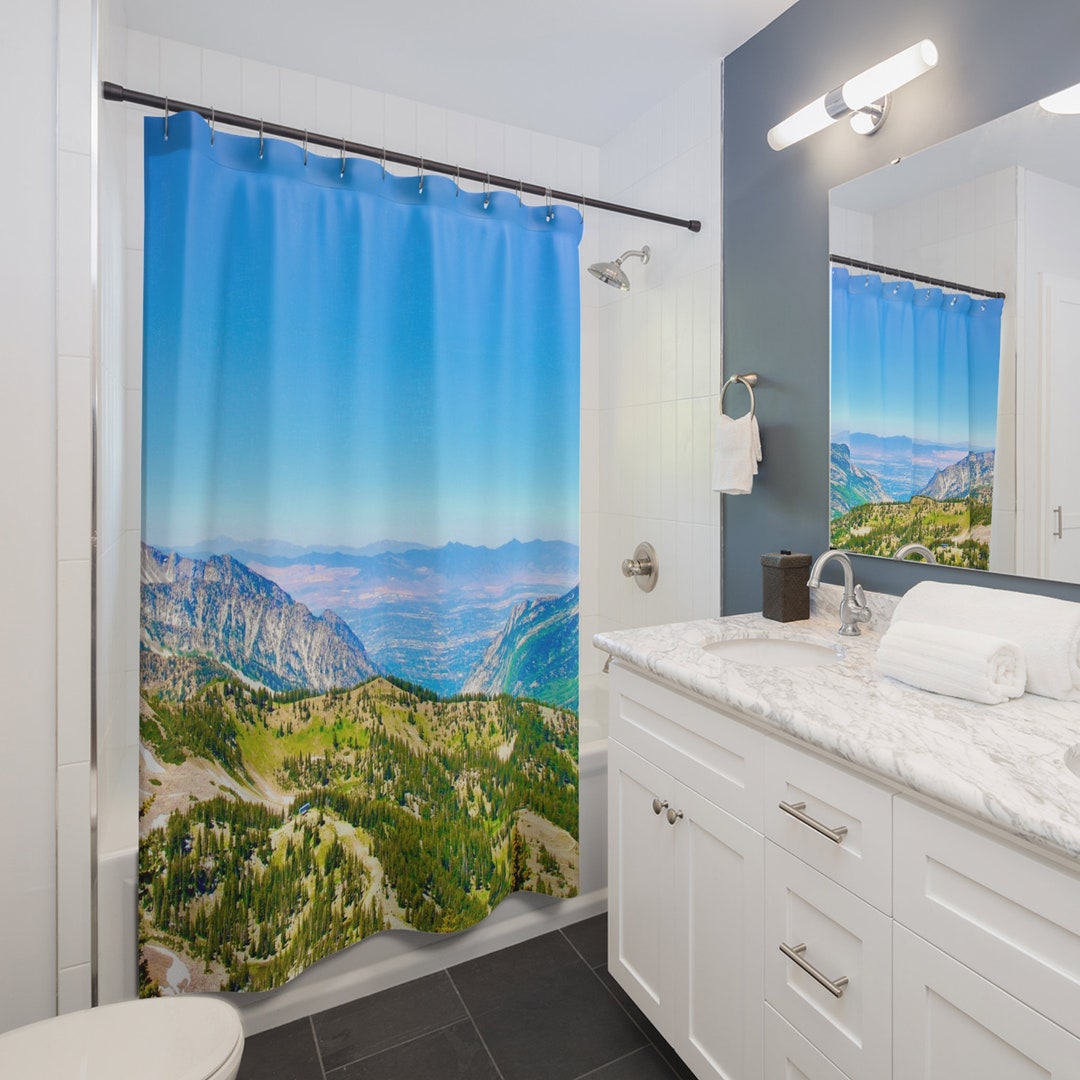Wasatch Mountain Range Utah Color Photography Shower Curtain - Etsy
