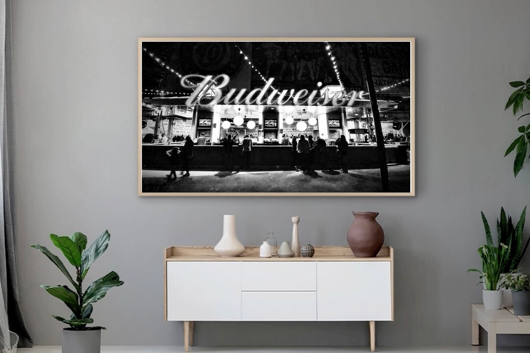 Nationals Park Budweiser Sign Washington DC MLB Black and White Samsung ...