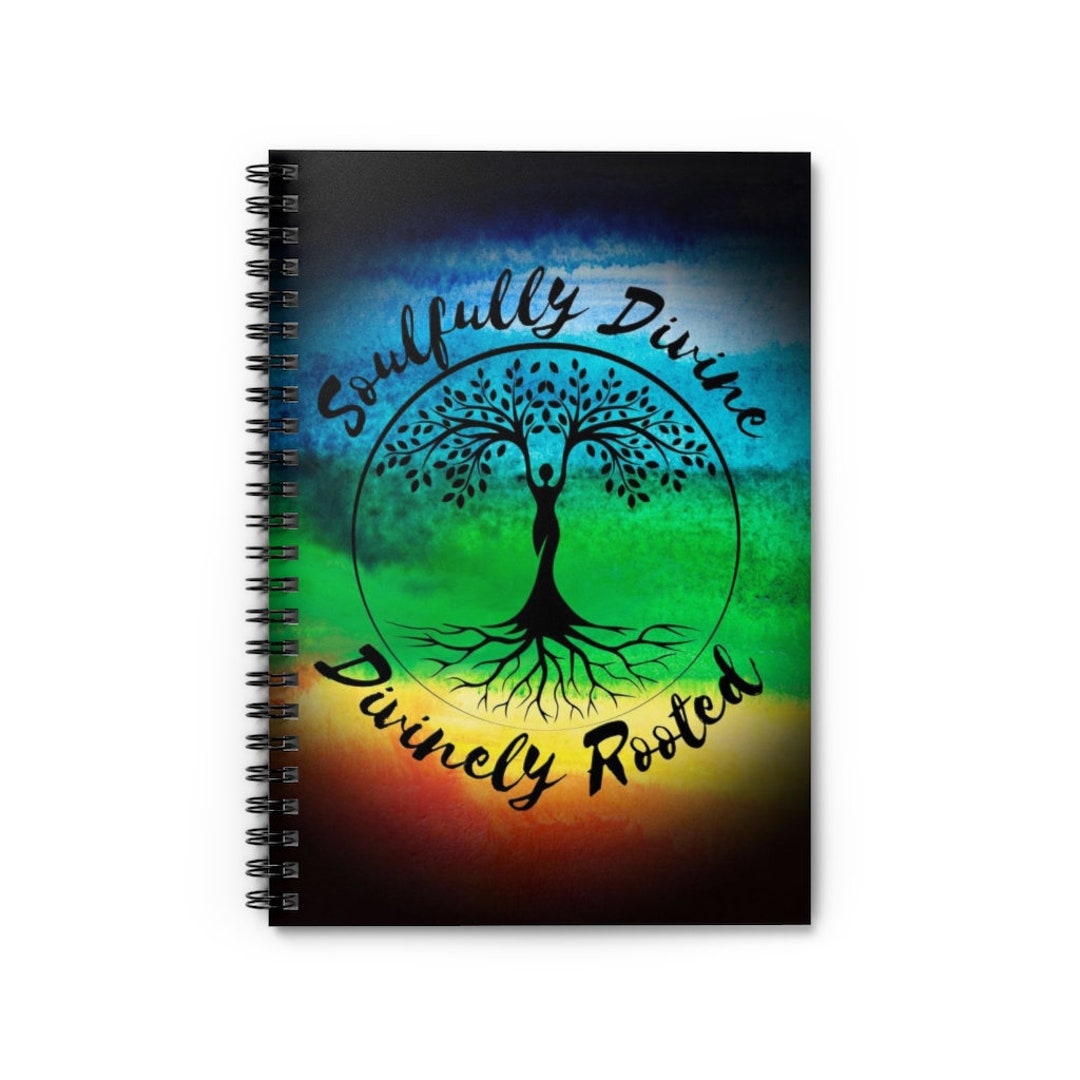 Soulful Spiral Notebook, Ruled Line Paper, Journal Notebook, Spiritual ...