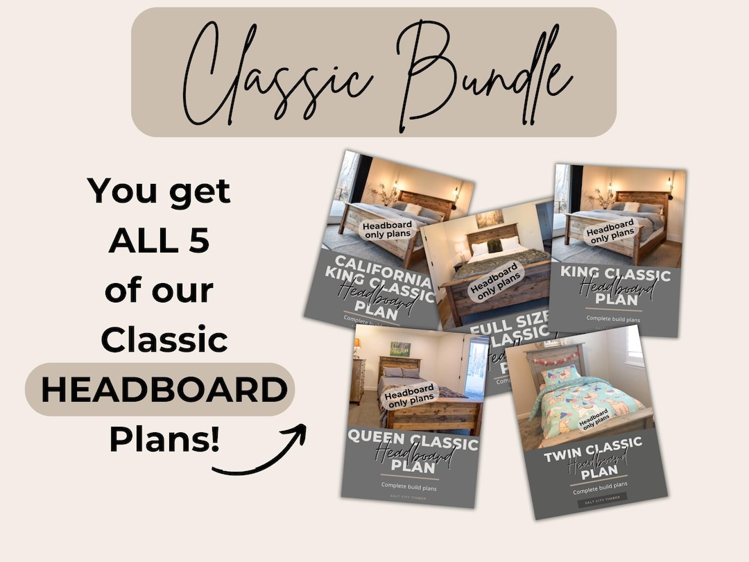 PDF Download- DIY Bed Frame Plans- DIY Bed Frame Build Printable- Bed ...